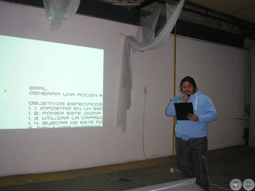 Portal Guaraní - PERFORMANCE EN EL HADE, 2009 - Obra de ÁNGEL JARA