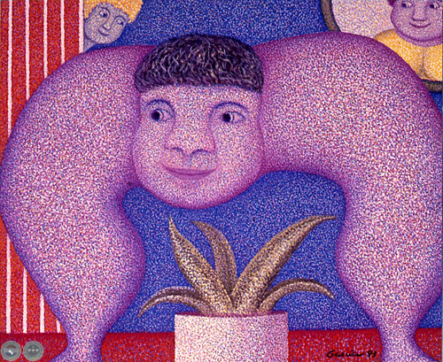 Portal Guaraní - EL SOLDADITO Y LA PUTONGA, 1994 - Óleo de BENITO ...