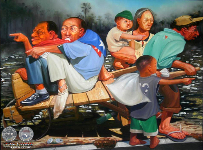Portal Guaraní - Políticos a todo color - Pinturas de Fidel Fernández ...