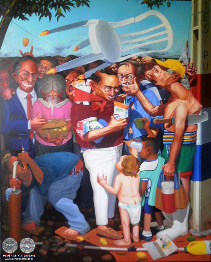 Portal Guaraní - Políticos a todo color - Pinturas de Fidel Fernández ...