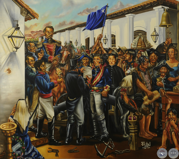 Portal Guaraní - LA INDEPENDENCIA PARAGUAYA, 2009 - Óleo de FIDEL ...