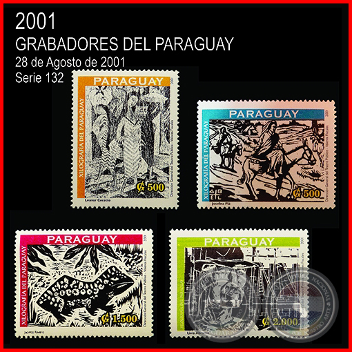 Portal Guaraní - GRABADO DE JOSEFINA PLÁ - SELLO POSTAL PARAGUAYO AÑO 2001