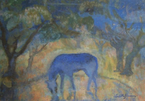 Portal Guaraní - LAVANDERA - Óleo de EDITH JIMÉNEZ - Edith Jiménez (+)