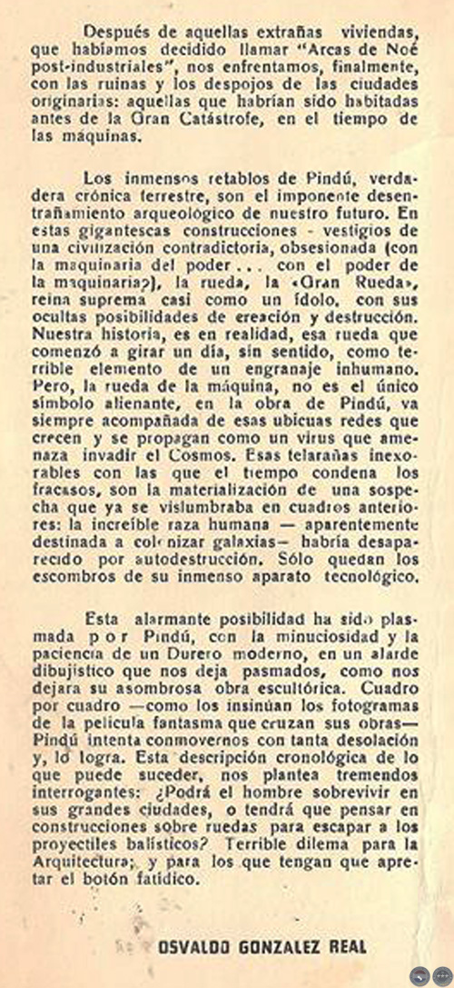 Portal Guaraní - PINDÚ, 1970 - Exposición de GENARO PINDÚ