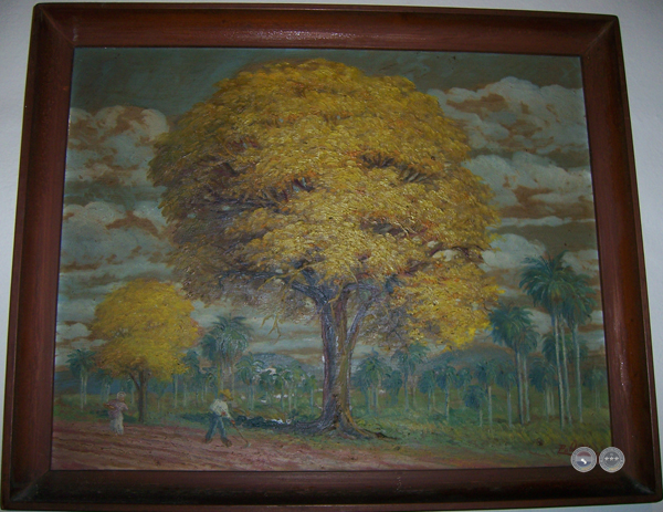 Portal Guaraní - LAPACHO AMARILLO - Óleo de PABLO ALBORNO - Pablo ...