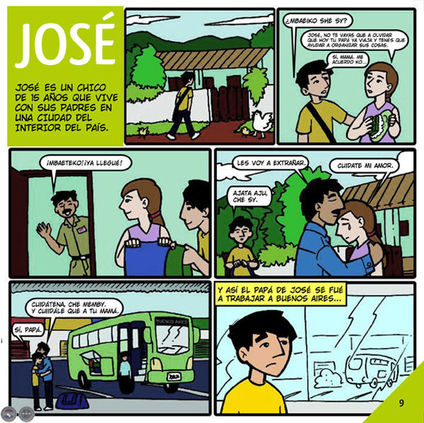 Portal Guaraní - Leda Sostoa - HISTORIAS DE MIGRACIÓN - Cómics sobre ...