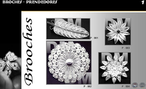 Portal Guaraní - BROCHES y PRENDEDORES DE FILIGRANA DE PLATA - JOYAS de ...