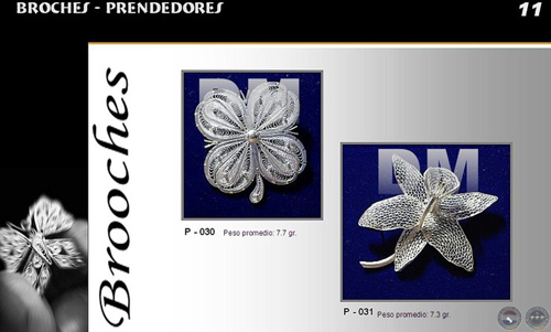 Portal Guaraní - BROCHES y PRENDEDORES DE FILIGRANA DE PLATA - JOYAS de ...