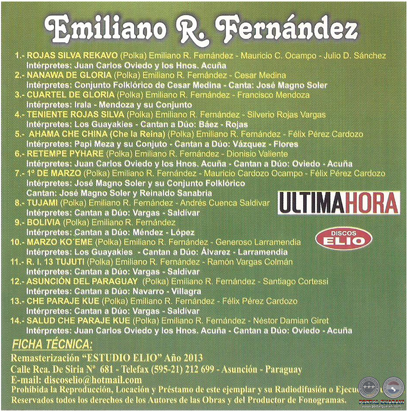 Portal Guaraní - EL TIRTEO VERDEOLIVO - EMILIANO R. FERNÁNDEZ - Año ...