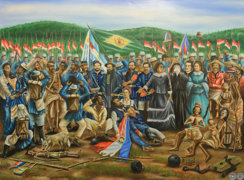 Portal Guaraní - PARAGUAY MR, 2013 - Pinturas de FIDEL FERNÁNDEZ